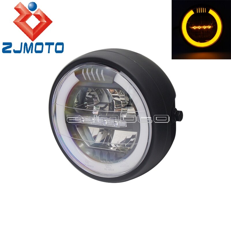 E-merkki e8 led moottoripyörän ajovalot drl halo ... – Grandado