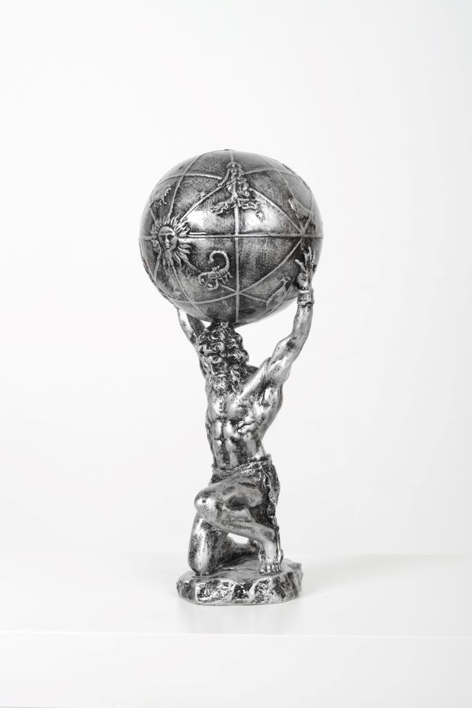 Special Big size Silver Atlas Statue – Grandado