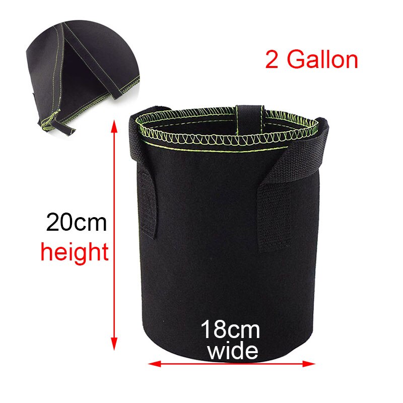 1 2 3 Gallon Plant Grow Bags Nursery Pots Veg Pota Grandado