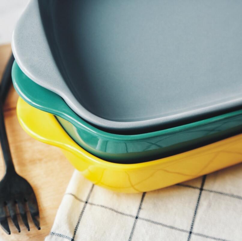 European-Style Glazed Ovenware Baking Dish Double-... – Grandado