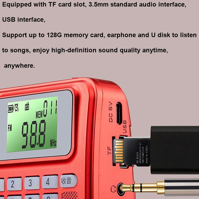 Mini Fm Radio Bluetooth 5.0 Hi-Fi Music Player Met... – Vicedeal