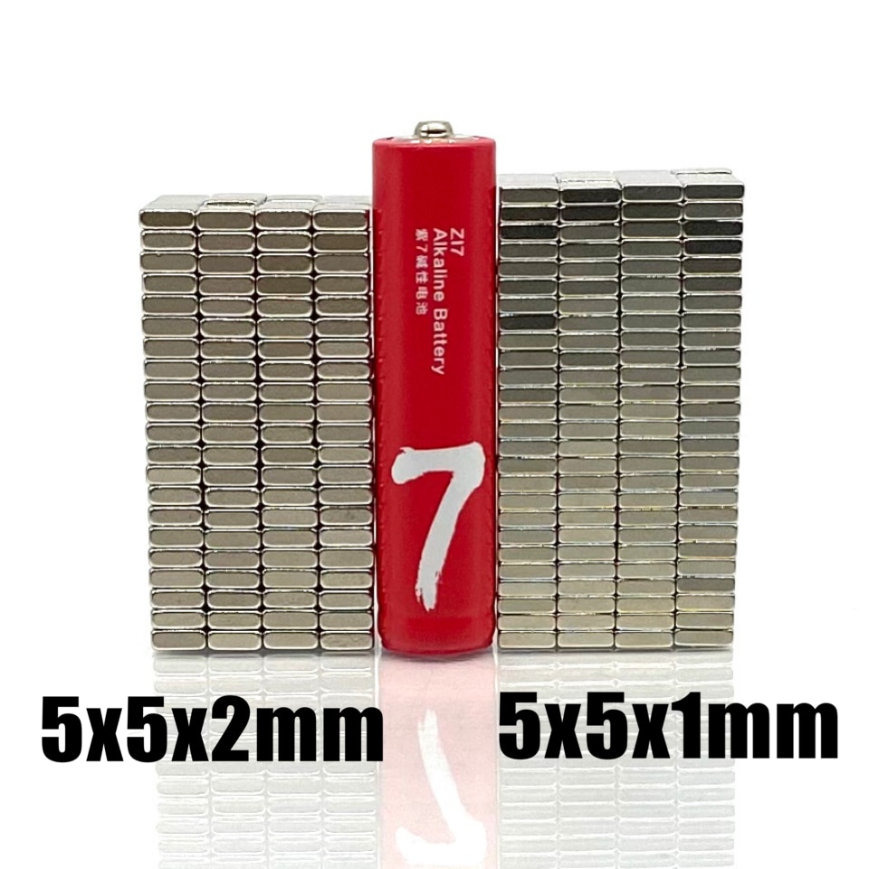 20-200 st / lot magnet 5 x 5 x 1 5 x 5 x 2 n35 sta... – Vicedeal