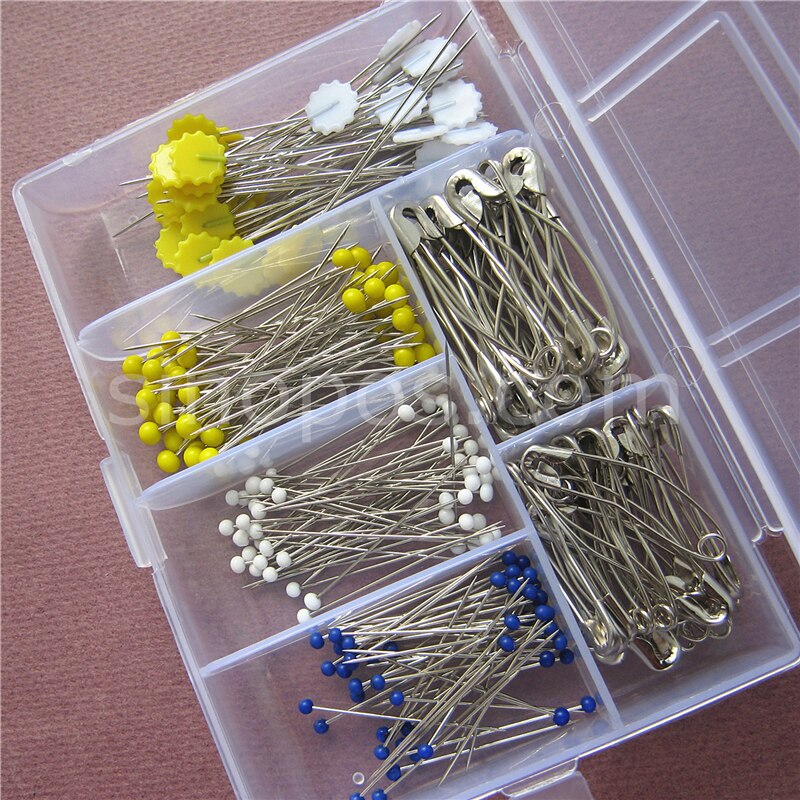 Quilten Pins Kit 250 stks, staal gebogen veilighei... – Grandado