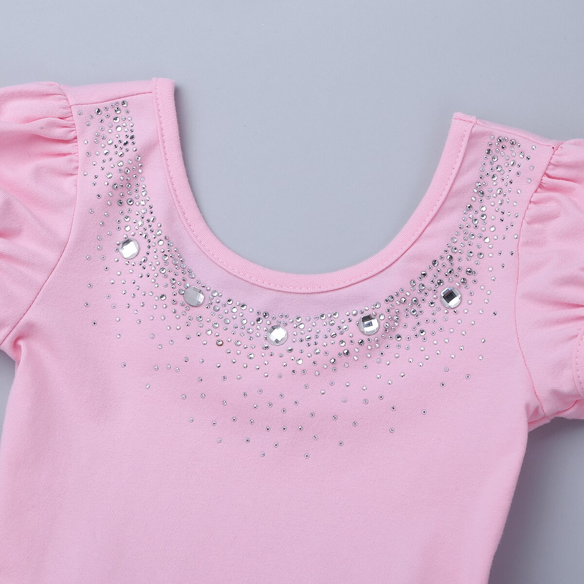 MSemis Baby Girl Rhinestones Bubble Sleeve Tutu Ba... – Grandado