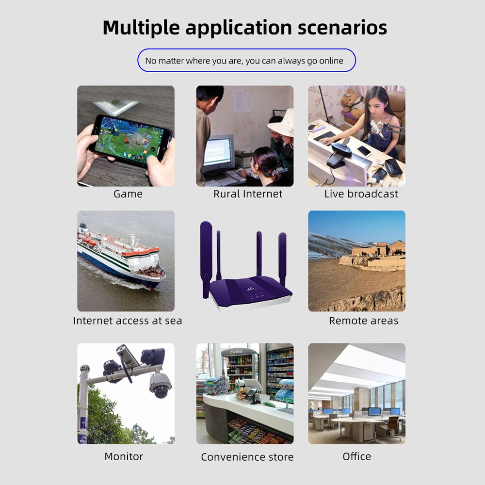 UNIWA-enrutador Wifi R8B LTE CPE 4G, punto de acce... – Grandado