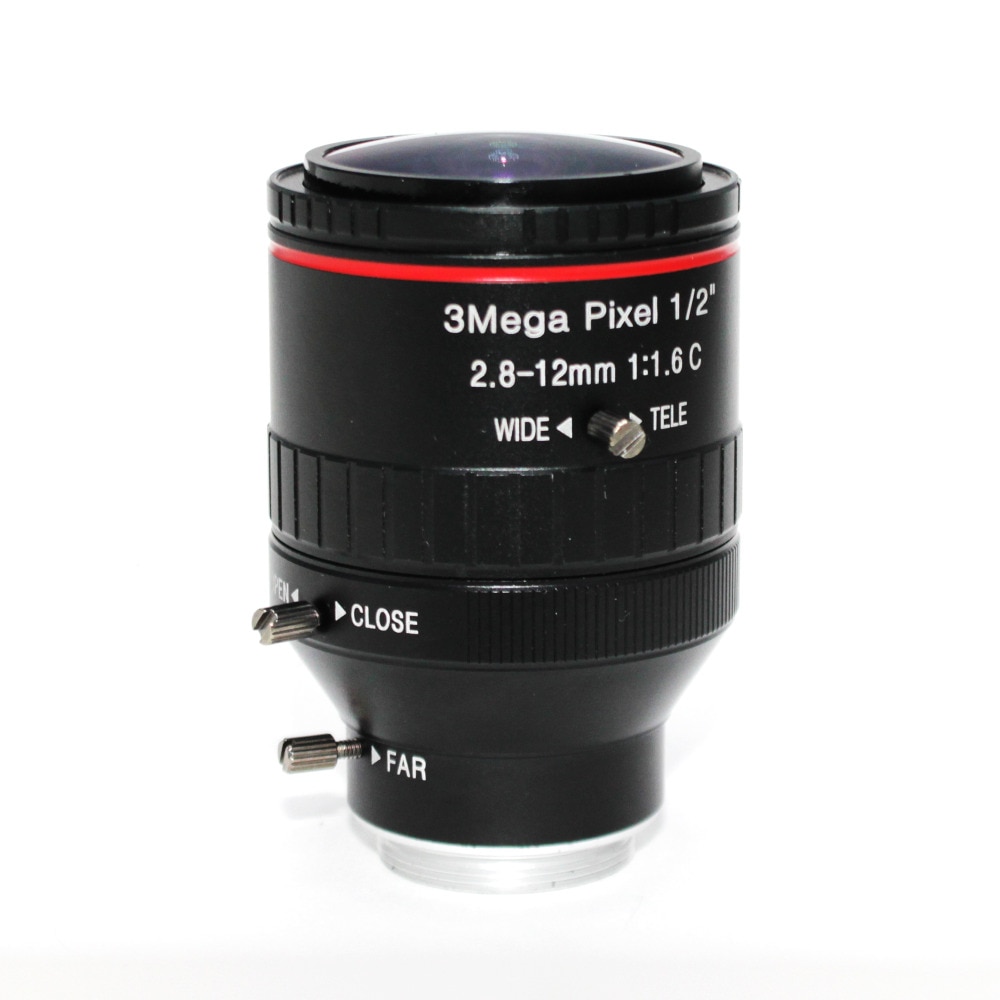 3Mega Pixel F1.6 HD 2.8-12mm Lens C Mount Manual V... – Vicedeal