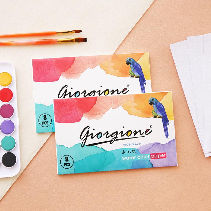 8 Sheets/bag Watercolor Paper Set Pure Wood Pulp P... – Vicedeal