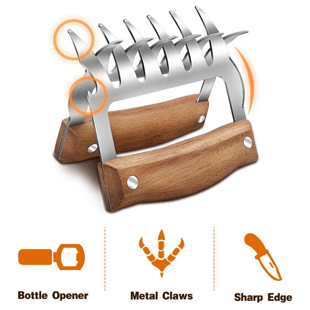 1pc Meat Fork Shredder Claws Stainless Steel BBQ P... – Grandado