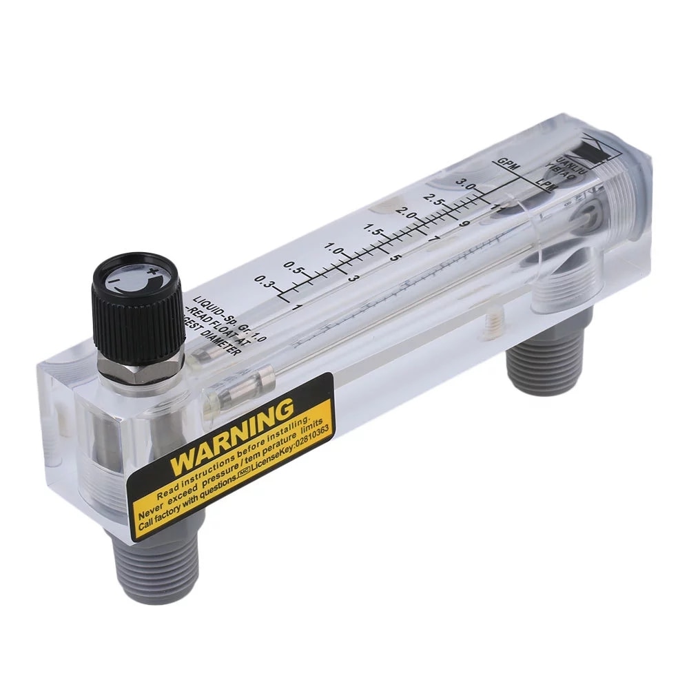 0.3-3.0GPM Panel Type Water Flow Meter Tool Met Ve... – Grandado