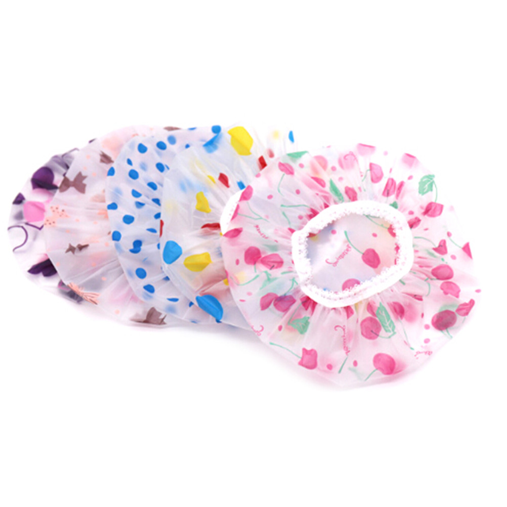 Waterproof Shower Cap Thicken Elastic Bath Hat Bat... – Vicedeal