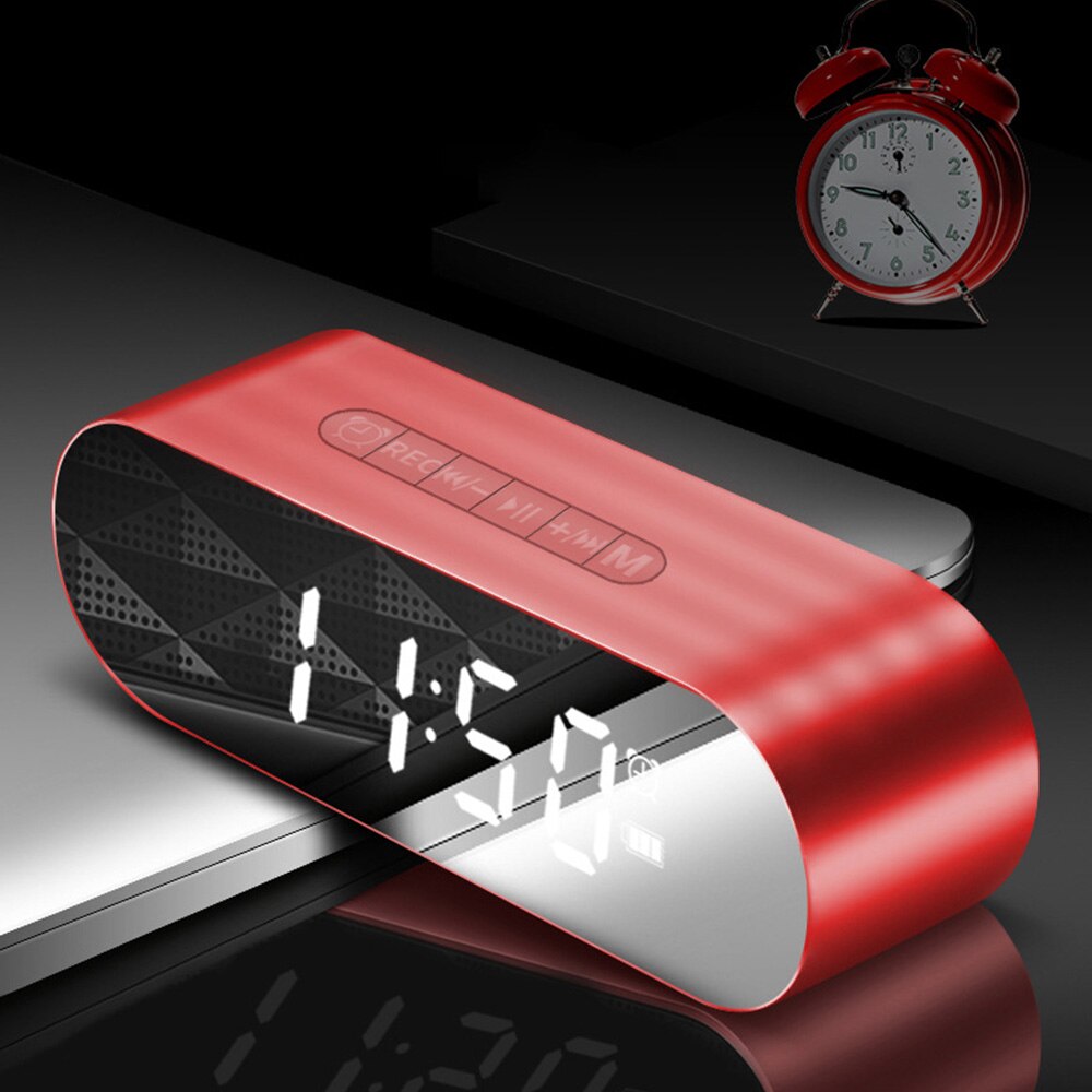 LED Alarm Clock With FM Radio Wireless Bluetooth S... – Grandado