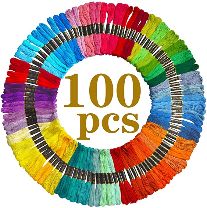 Embroidery Floss Rainbow Color 50 Skeins Per Pack ... – Vicedeal