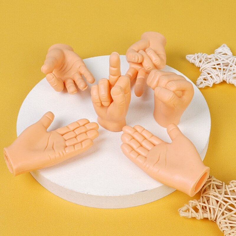 Mini Finger Funny Finger Puppet Small Hand Prank G... – Grandado