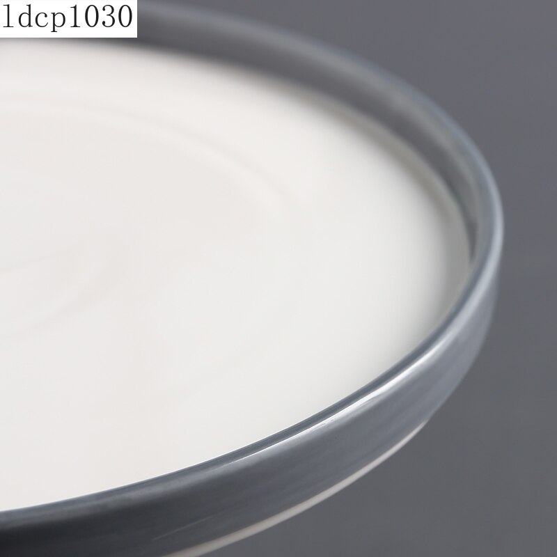 Ceramic Wooden Bottom High Foot Cake Plate Glass C... – Grandado