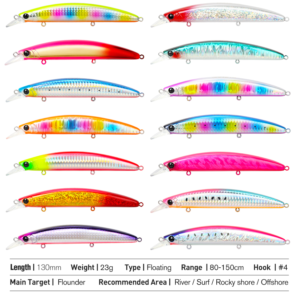 TSURINOYA 130F Ultra Long Casting Floating Minnow ... – Grandado