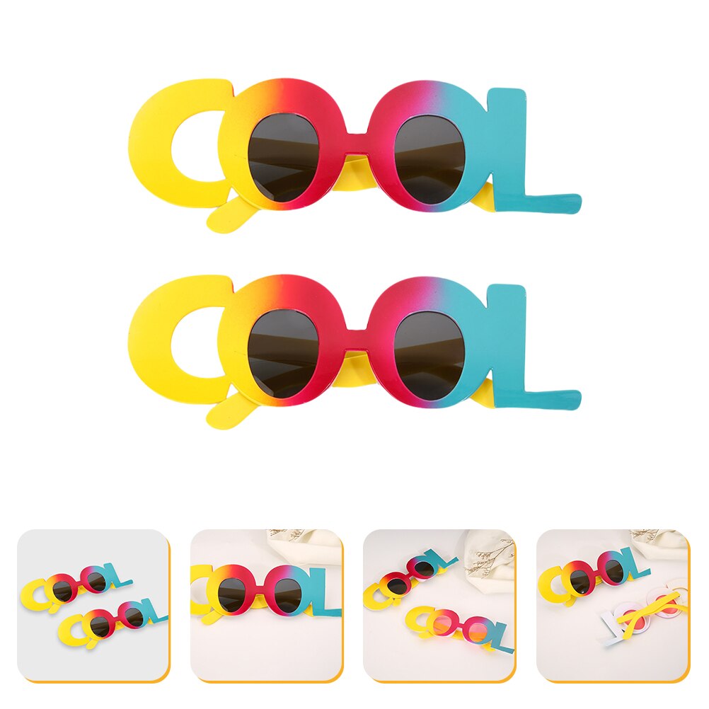 2pcs Cool Letter Eyeglasses Interesting Beach Sung... – Vicedeal