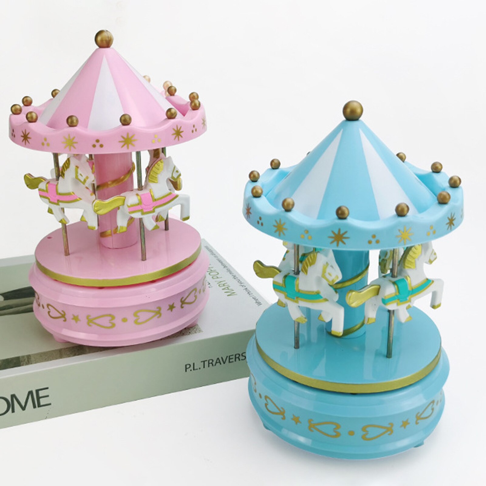 Cute Merry-Go-Round Carousels Music Box Birthday O... – Grandado