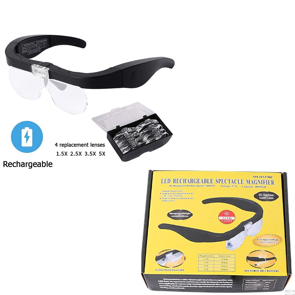 Illuminated Loupe Magnifier Magnifying Glass With ... – Vicedeal