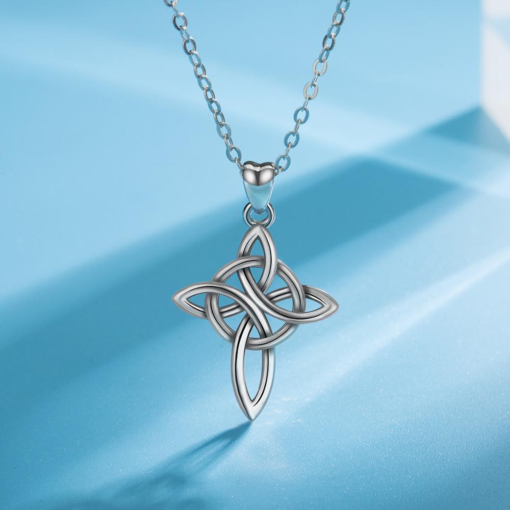 EUDORA 925 Sterling Silver irish Four-Cornered Cel... – Grandado