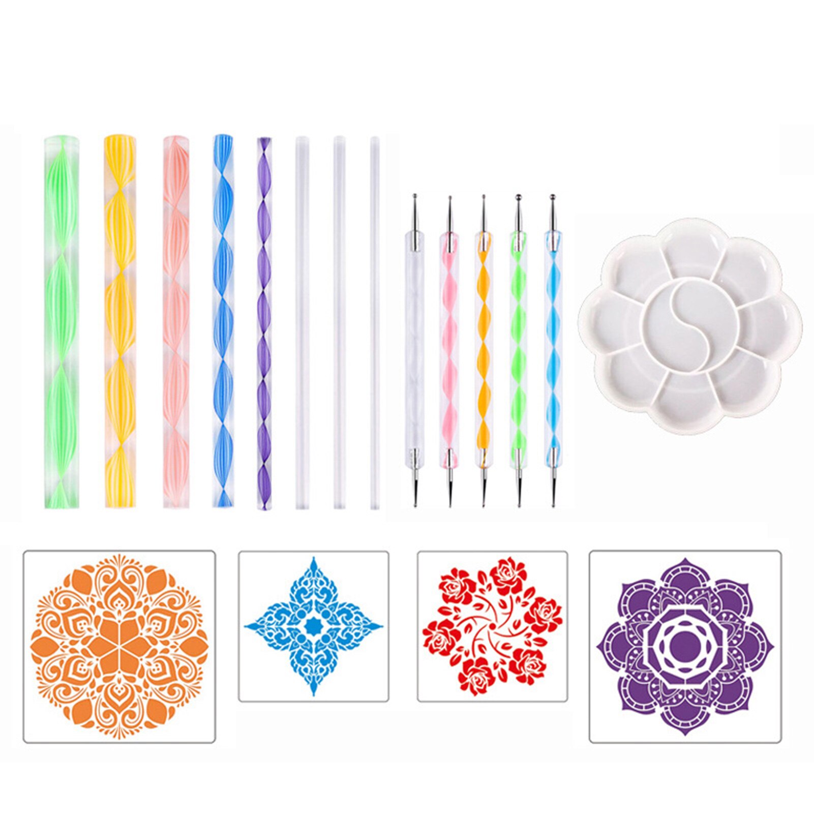 6/18/34/35-piece Mandala Stippling Tool Pen Set Pa... – Grandado
