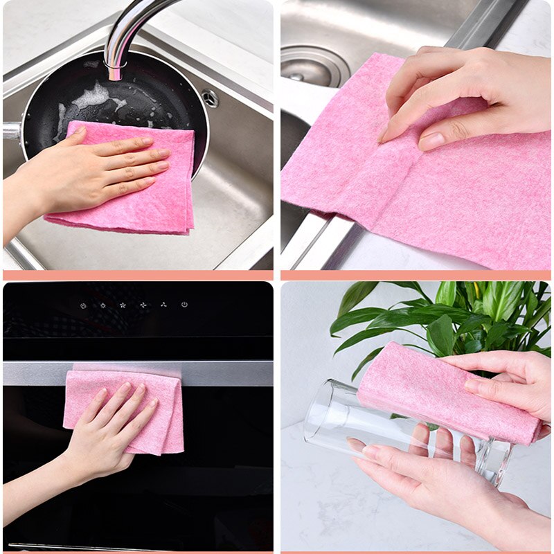 2 Stuks Doek Poetsdoek Voor Wassen Dishs Keuken Be... – Vicedeal