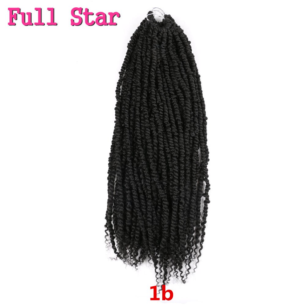 Full Star 18" Fluffy Crochet Braids Brown Omb... – Grandado