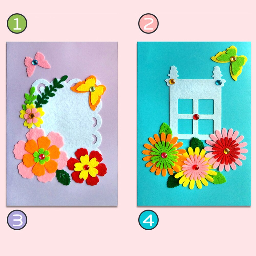 4Pcs Handmade DIY Card Making Material Cloth Greet... – Vicedeal