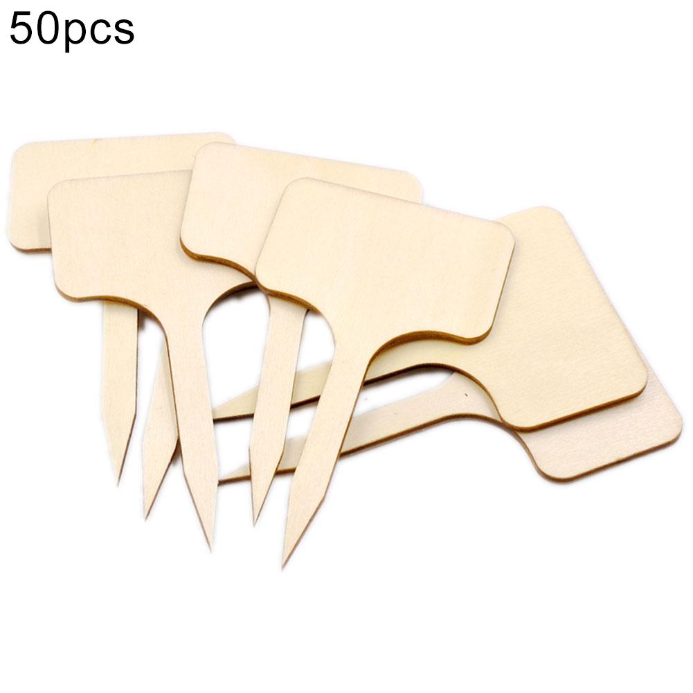 50 st mini trä blomma växt trädgård diy skylt etik... – Grandado