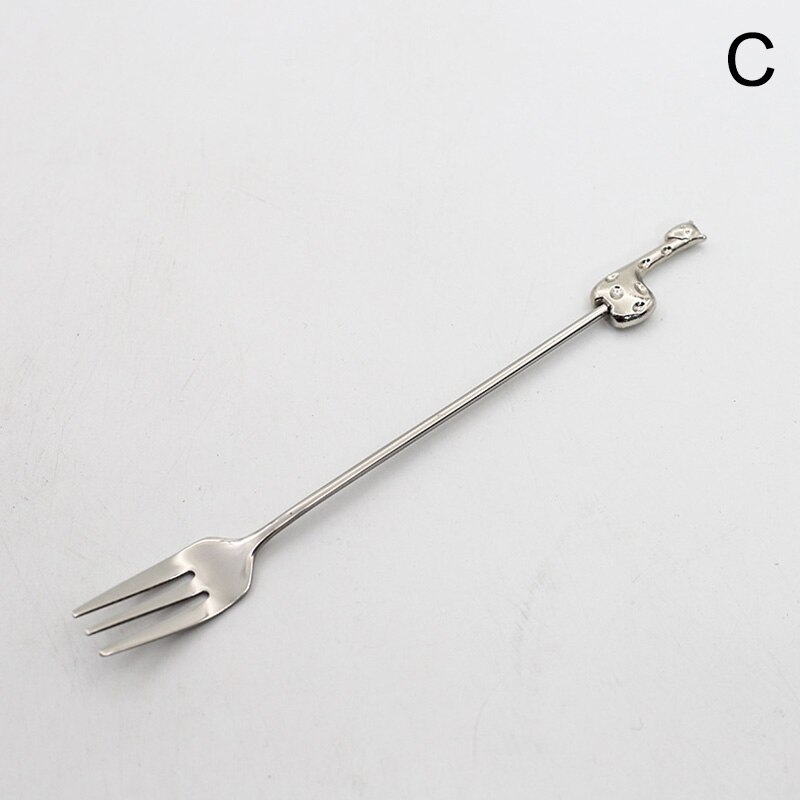 Gold silver Color Spoon Fork Stainless Steel Carto... – Grandado