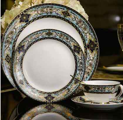 European Style Ceramic Dish Set Court Stylebone Ch... – Grandado