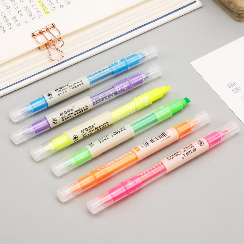 Double head highlighter Office and learning focus ... – Grandado