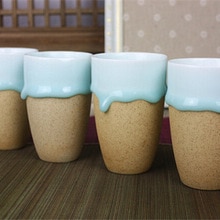 Beautiful Drip Pottery Flow Blue Glaze Pottery Mug... – Grandado