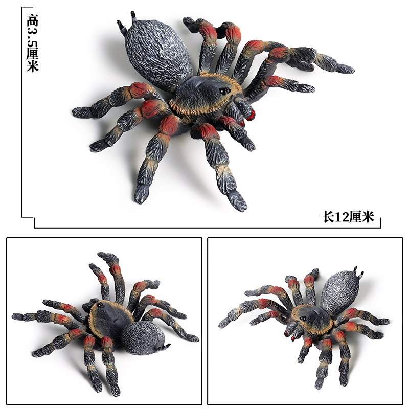 Halloween Simulation Plastic Horror Black Spider M... – Grandado