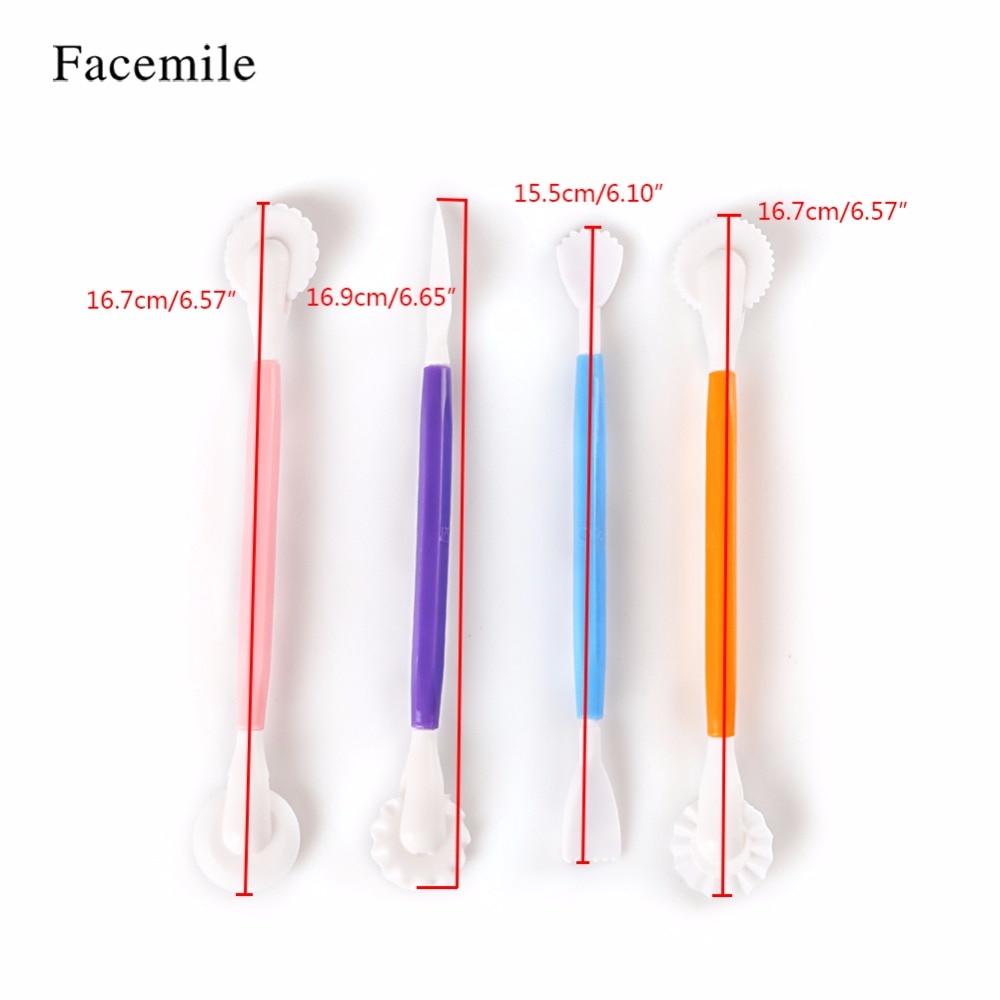 4PCS Fondant Cake Pen Decor Set 8 Patterns Flower ... – Vicedeal