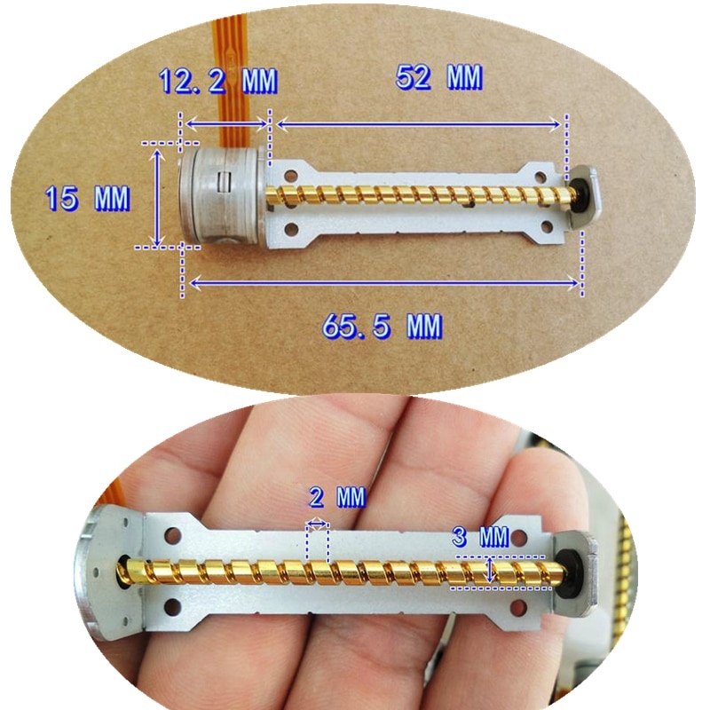1pc mini mikro dc 5-6v 15mm 2- fase 4- tråds step... – Grandado