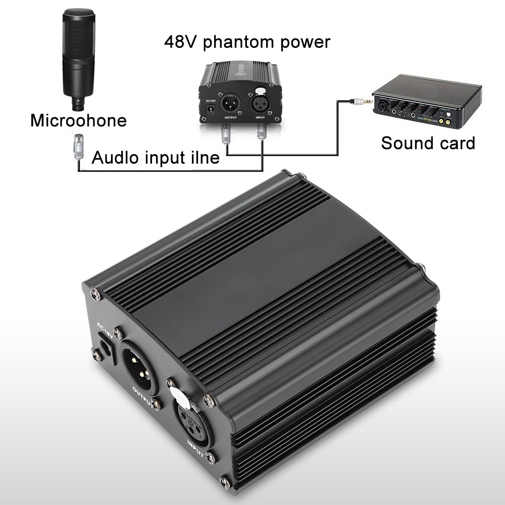 De 48 V Phantom Voeding Met Adapter Eu 3 M Audio X... – Grandado