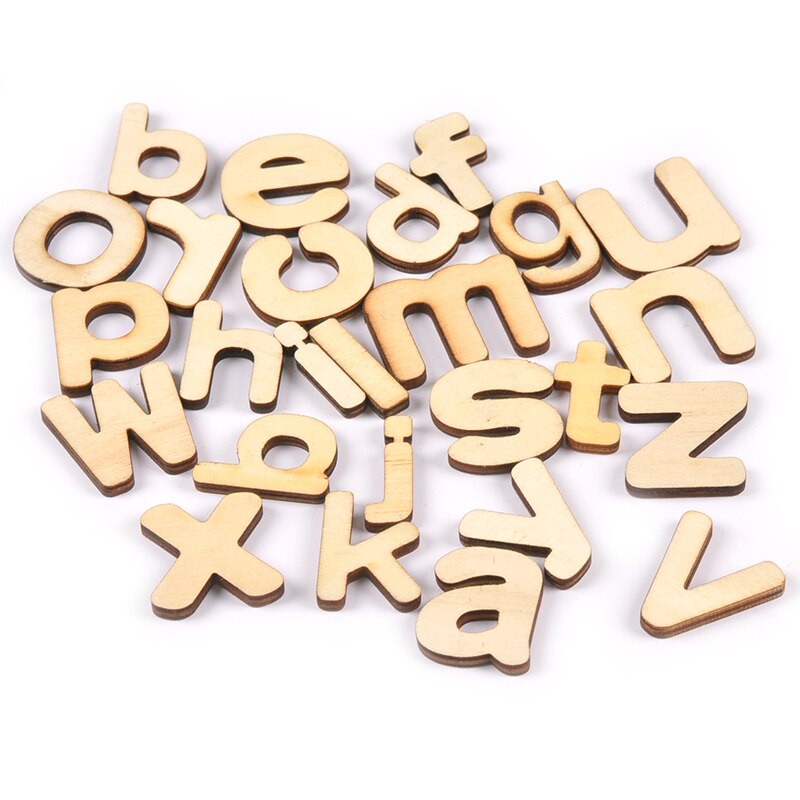26Pcs Lowercase Alphabet Letter Wood Slices For Cr... – Grandado