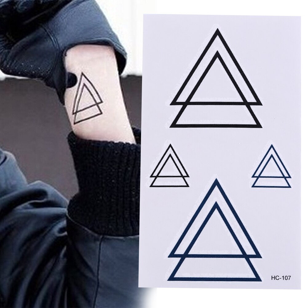 Geometric Body Paint Temporary Tattoos Triangle Ta... – Vicedeal