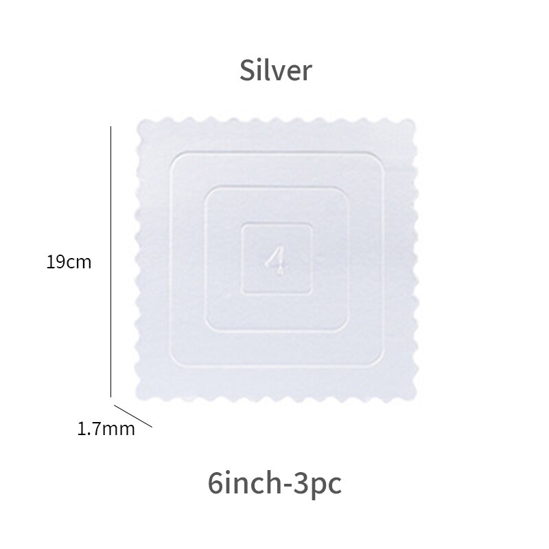 3/4pcs 2mm Thick Square Cake Boards Set Cakeboard ... – Grandado