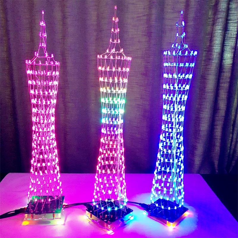 DIY 3D LED Light Cube Kit 16x16 268 LED Voor Recla... – Grandado