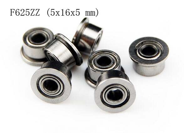 (10 PCS) F625ZZ (5x16x5 mm) Metal Shielded (Flange... – Vicedeal