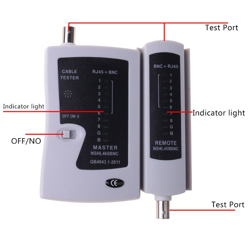 RJ45 Bnc Tester Test NS-468B Lan Network Cable – Vicedeal