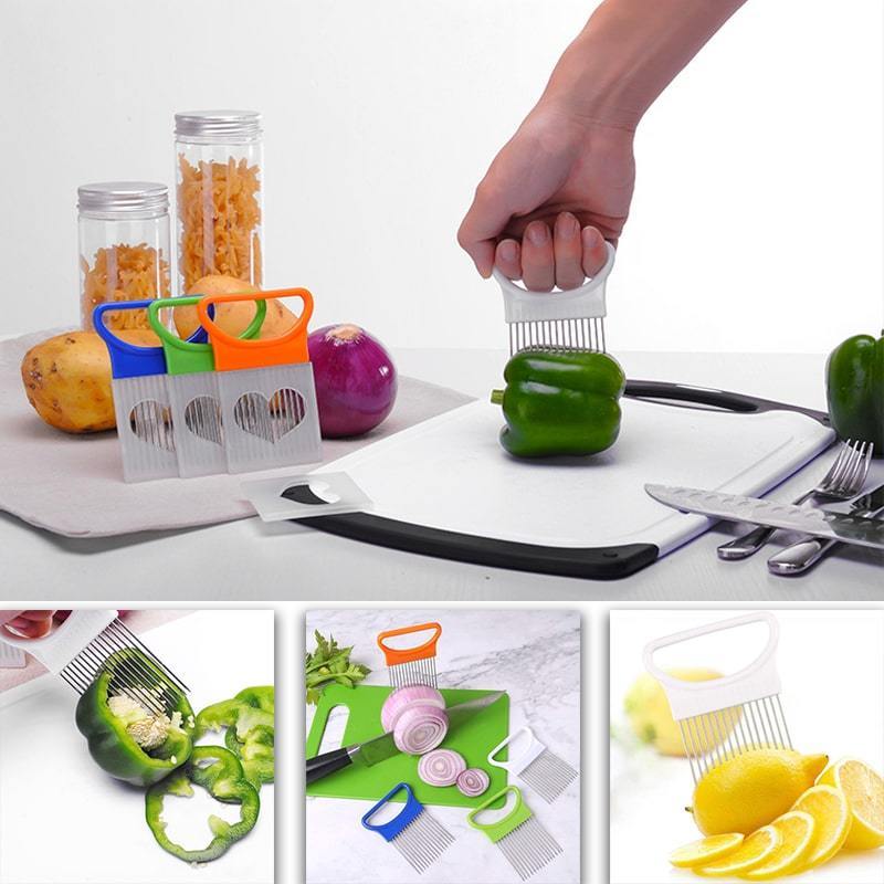 Food Slice Assistant Onion Needle Onion Chopper Ve... – Grandado