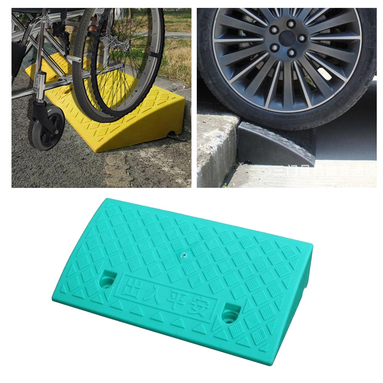 Portable Plastic Curb Ramps Motorcycle Wheelchair ... – Grandado