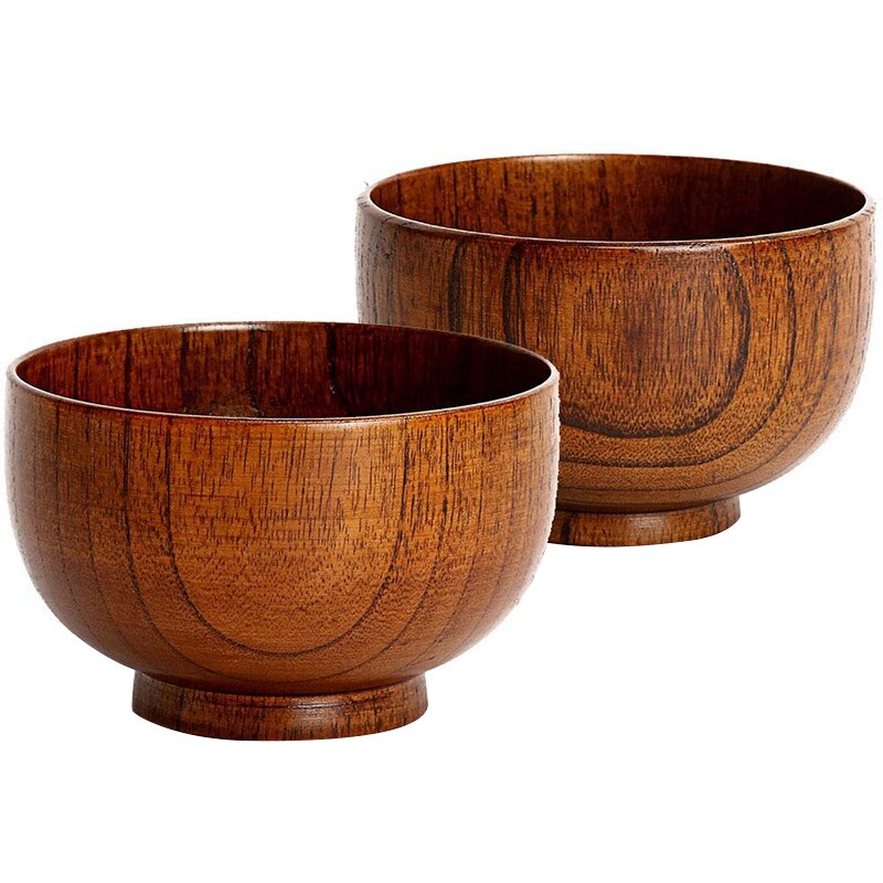 2-PCS Handmade Wood Bowl Natural Log Wooden Bowls ... – Grandado