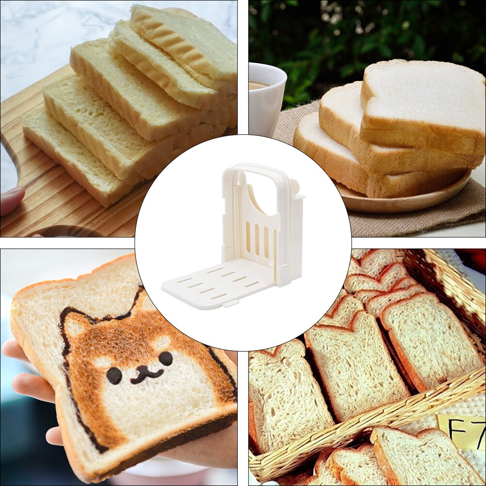 2 Stuks Opvouwbare Brood Toast Slicer Plastic Loaf... – Vicedeal