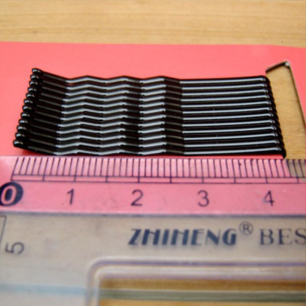 Black Metal Invisible Hair Clips Wave Top Bobby Pi... – Grandado