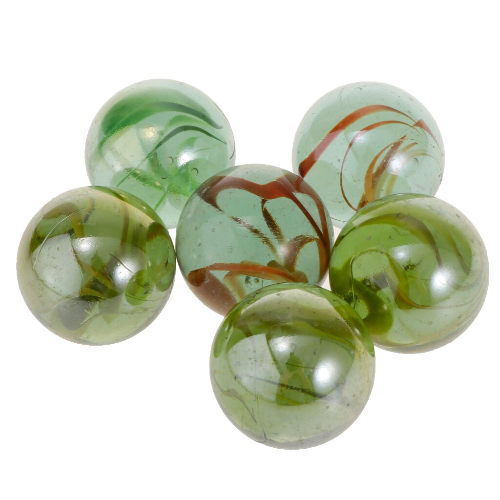 6x Kids Glass Marbles Traditional Classic Game Toy... – Grandado