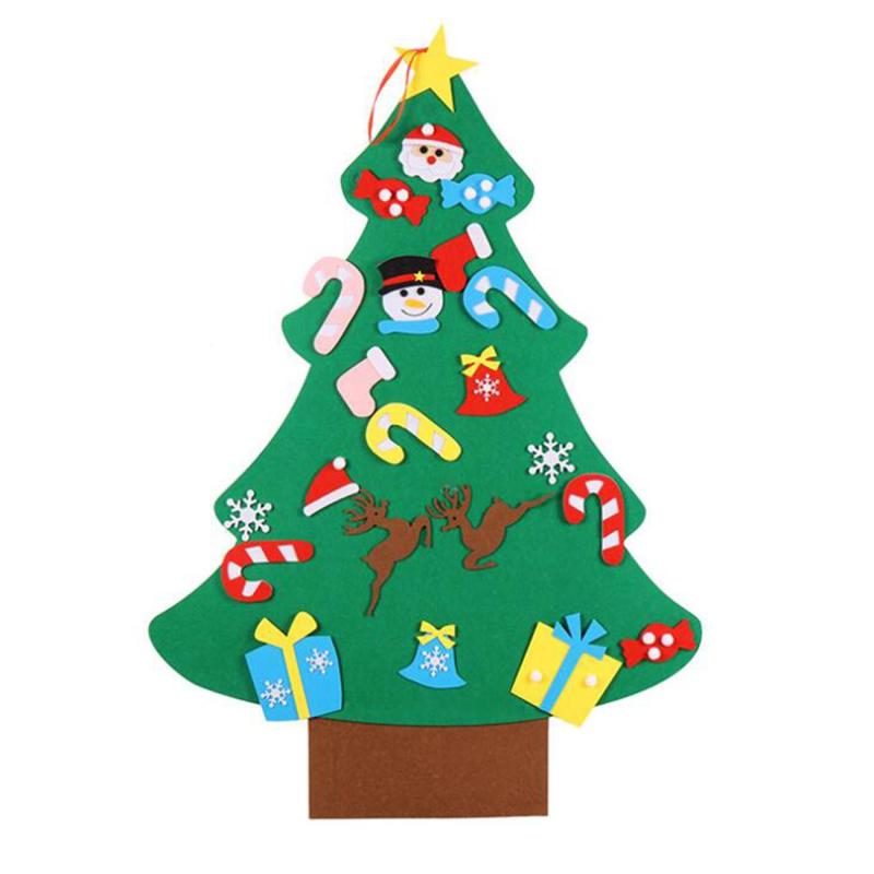 Diy Voelde Kerstboom Vrolijk Kerstfeest Decor Kers... – Grandado