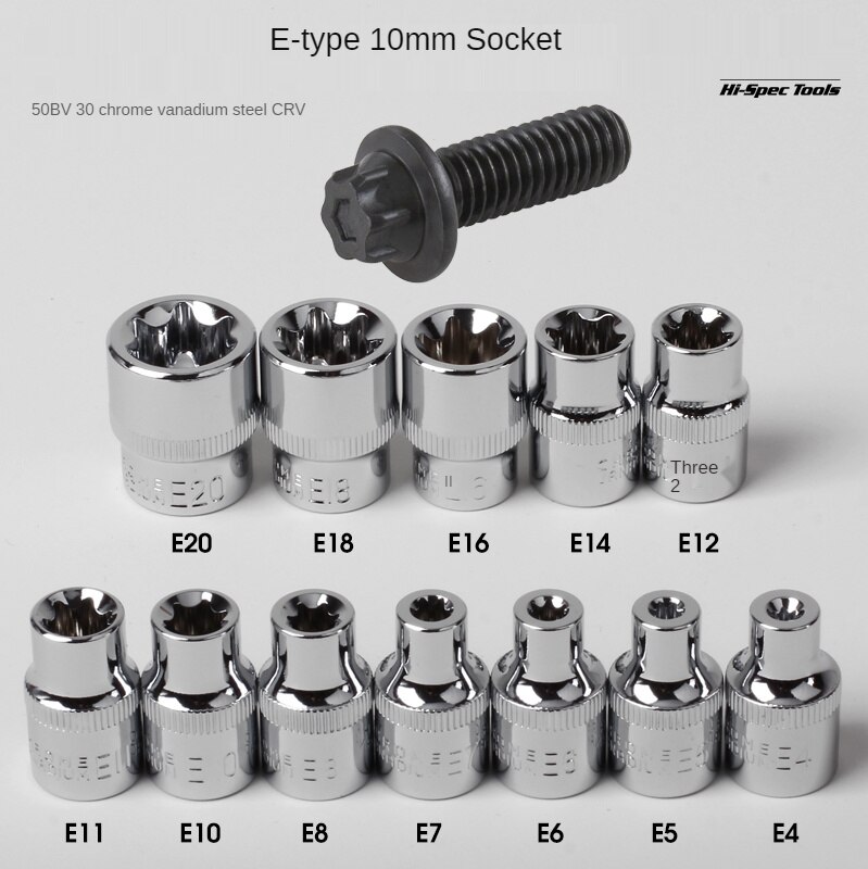 1PC 3/8 Inch Socket Adapter E Type 10mm Torx Socke... – Grandado